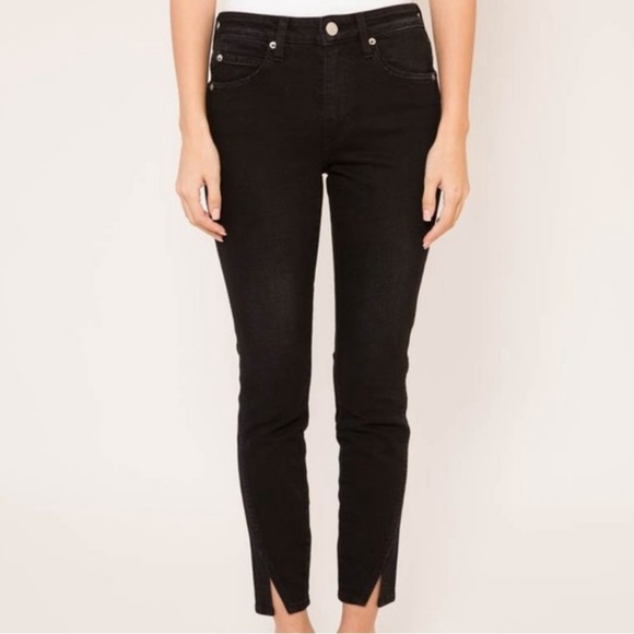 AMO | Jeans | Amo High Rise Twist In Black Magic Wash From ...